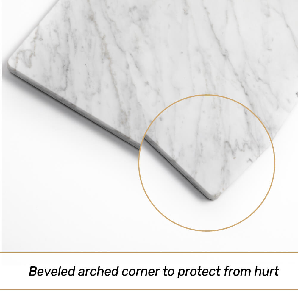 Carrara White Marble Cutting Board 12 x 16 Inch | Soulscrafts